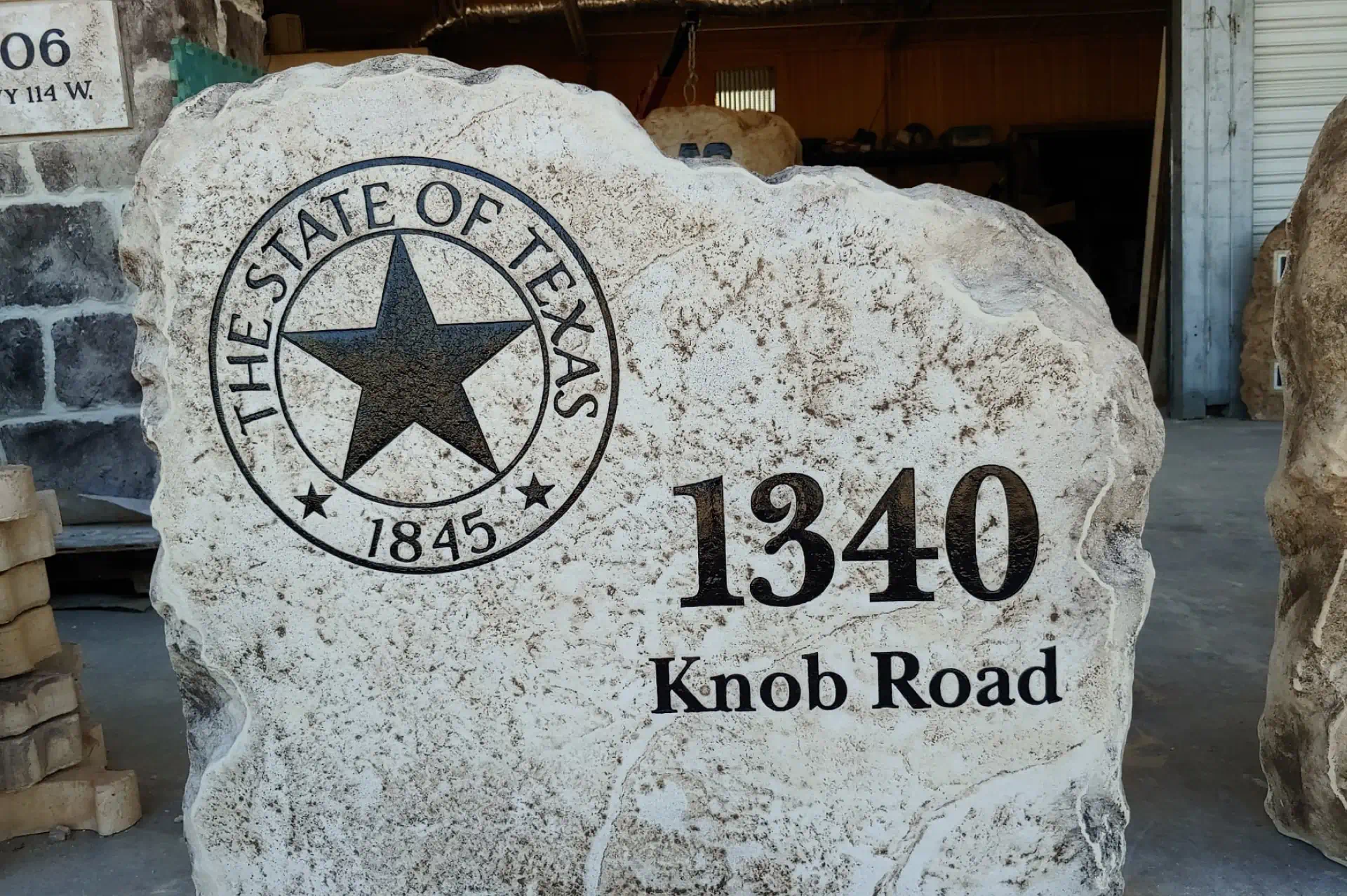 Stone Home Address Signs Prospect Hill, NC | Free Proofs & Estimates!