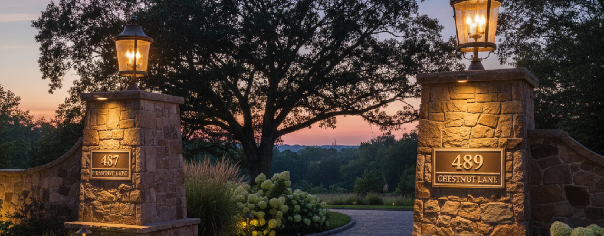 Stone Column Lighting Prospect Hill, NC | Free Proofs & Estimates!